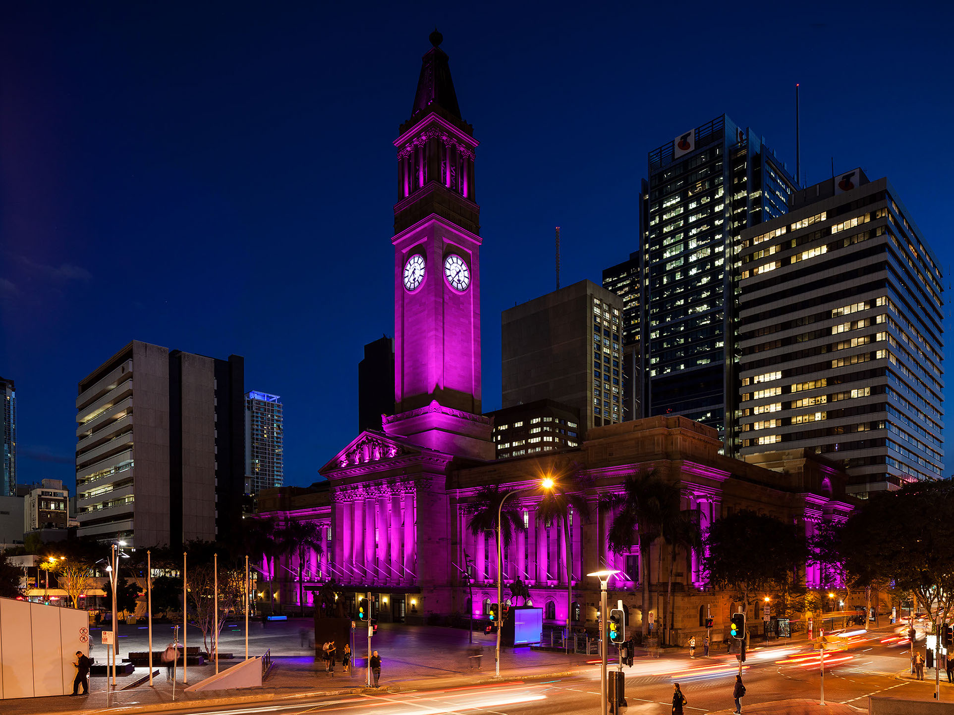 Brisbane City Hall illumination – Case study